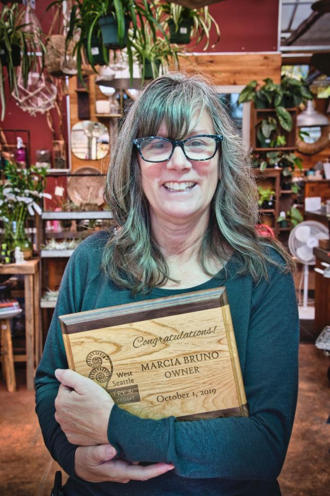 West Seattle Nursery's owner Marcia Bruno celebrated by her staff ...